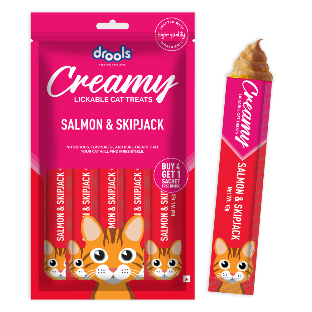 Drools Salmon & Skipjack Creamy Cat Treats – PawStore